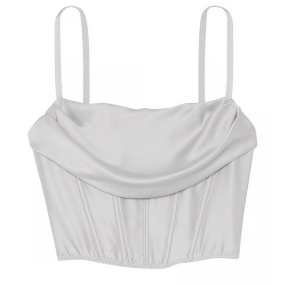 Victoria's Secret | Tops | New Victorias Secret Satin Draped Corset Top ...